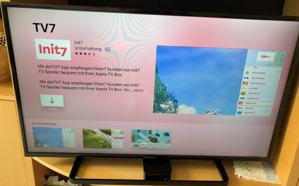 Init7 TV7: Offizielle TV7-App für Apple TV « think eMeidi
